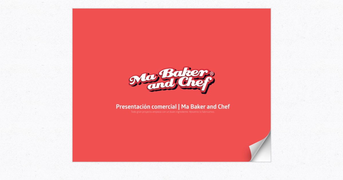 Presentacion comercial Ma Baker and Chef