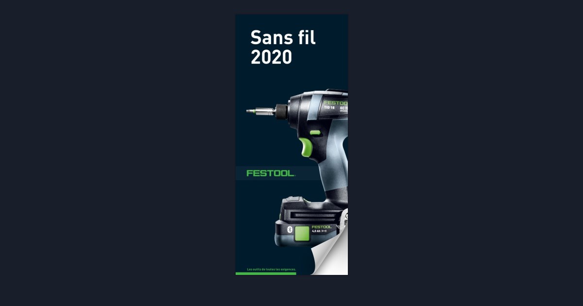 2020 Festool CANADA Cordless Catalog (French)