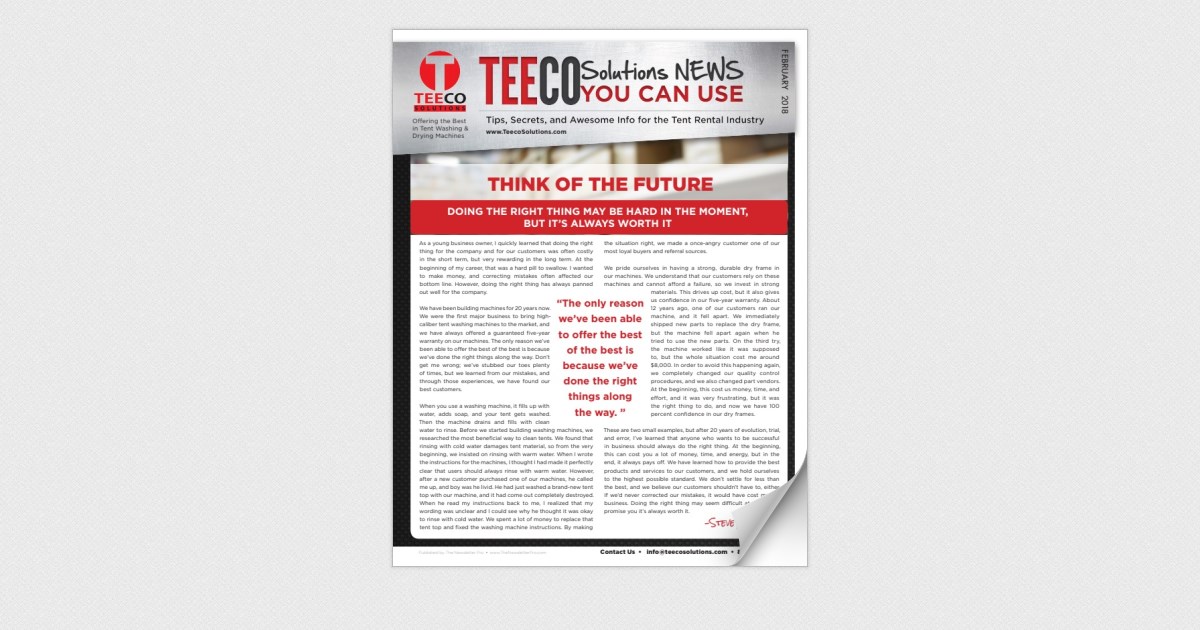 Teeco Solutions February 2018