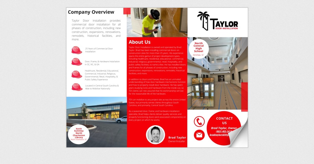 Taylor Door Installation Introduction & Portfolio