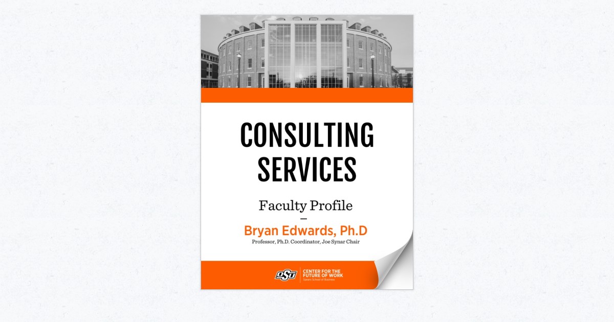Consulting Services Faculty Profile - Bryan Edwards