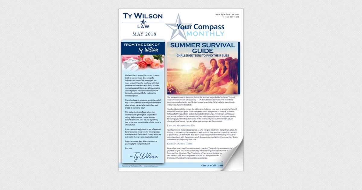 Ty Wilson Law May 2018