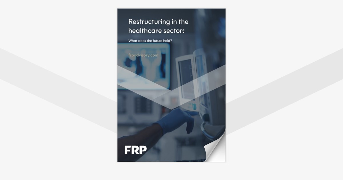 Restructuring in the healthcare sector publication