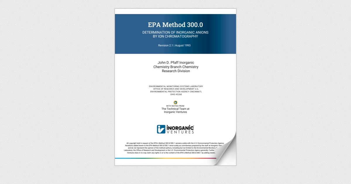 EPA Method 300.0