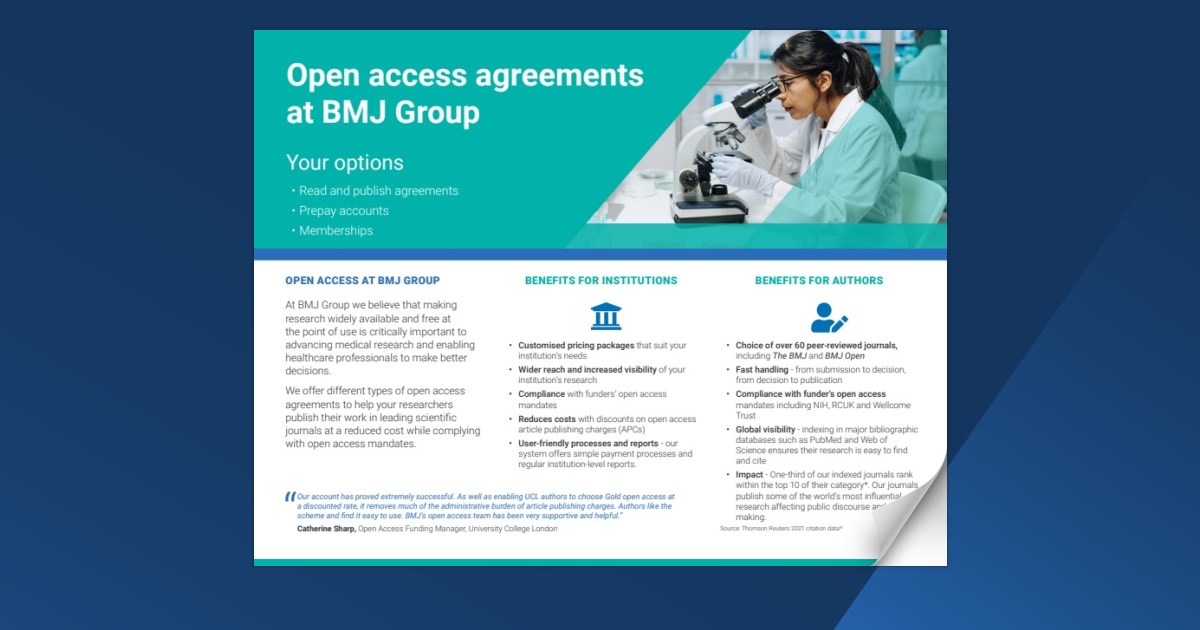 BMJ Institutional Options Guide - Open Access - Page 2