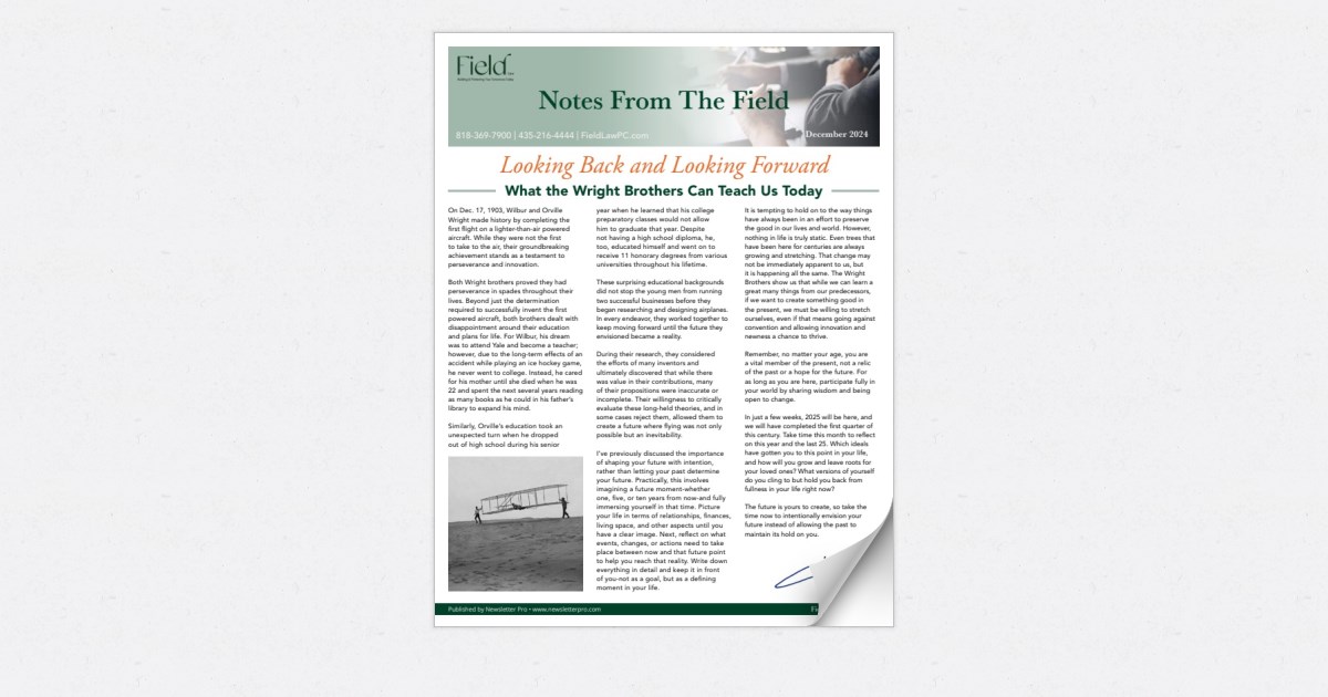 Field Law - Dececmber 2024