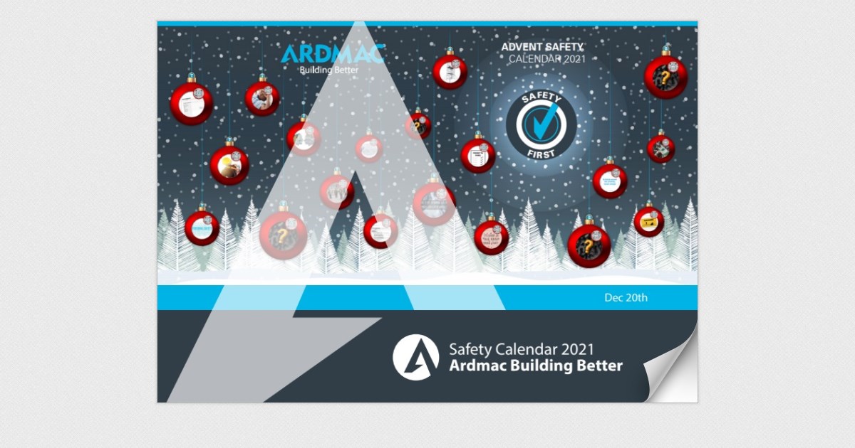 Ardmac Safety Calendar 2021 - 20th Dec