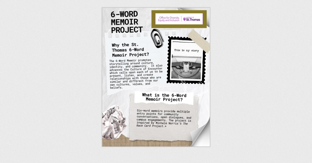 St. Thomas 6-Word Memoir Project