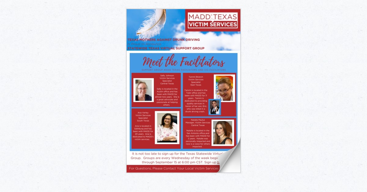 Texas Support Group Flyer