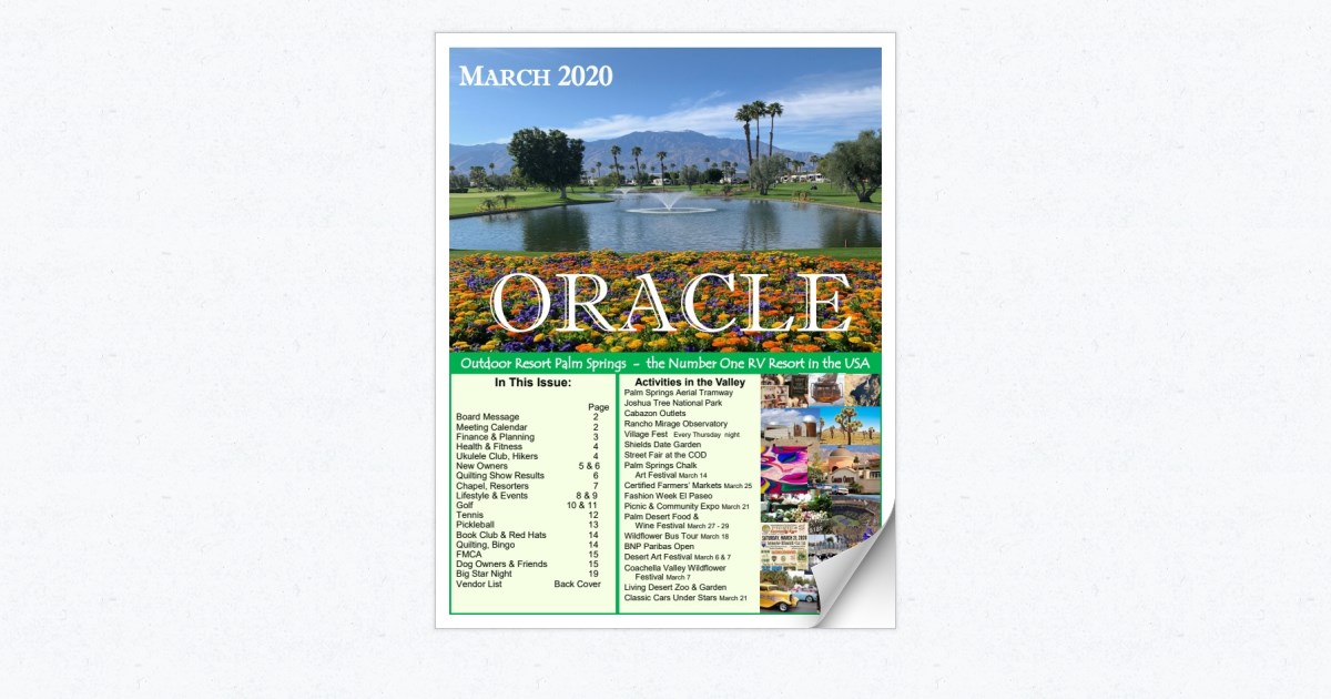 ORACLE March 2020