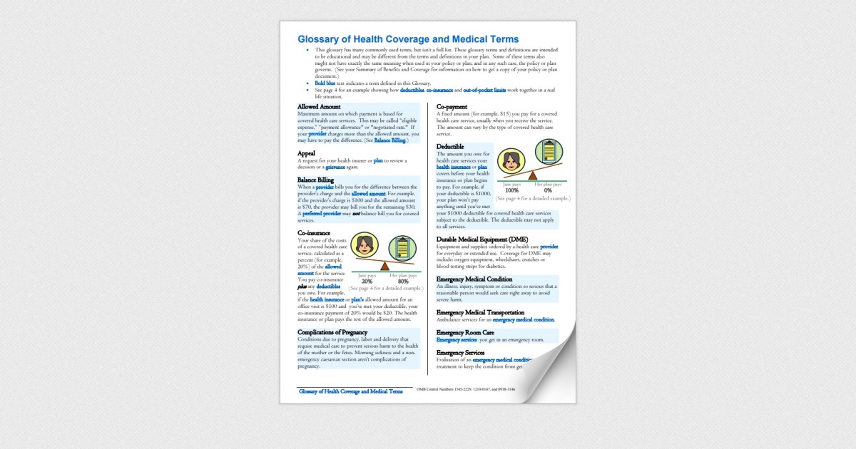 Glossary of Health Coverage and Medical Terms