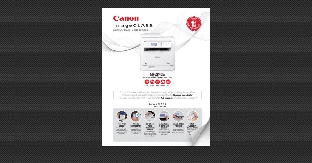 Canon imageCLASS MF284dw_MF287dw_MF289dw