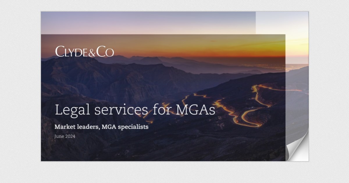 Legal services for MGAs