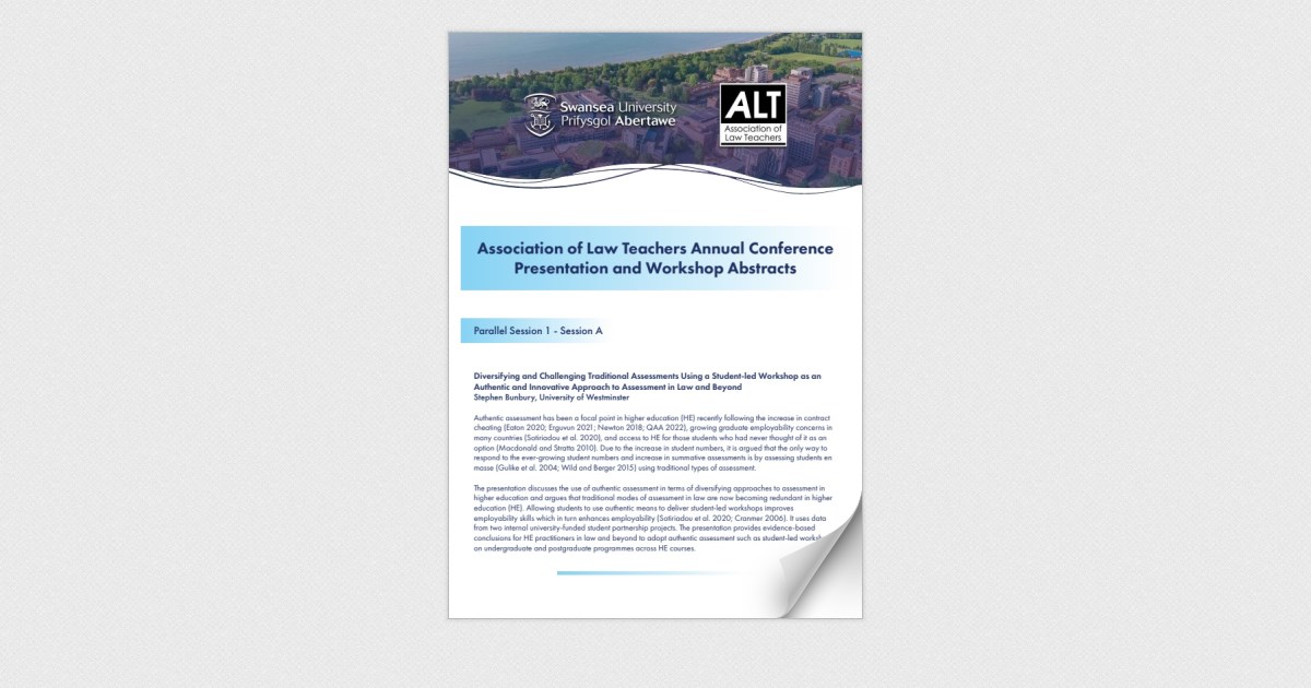 ALT Annual Conference Speaker Abstracts
