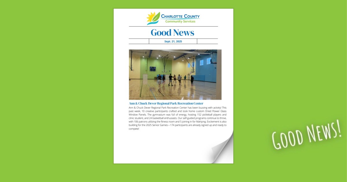 Weekly Good News - Sept. 25
