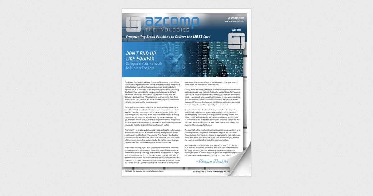 Azcomp Technologies July 2018