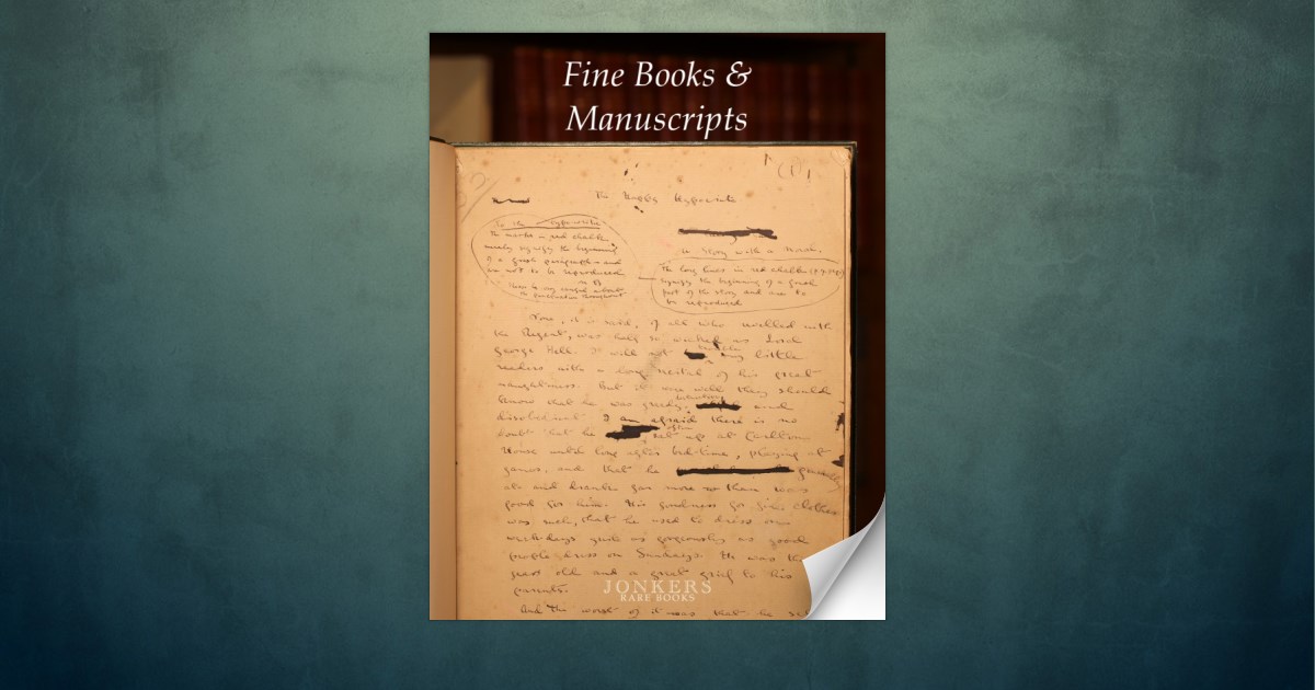 Fine Books & Manuscripts - Catalogue 89