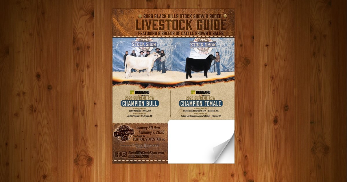 Black Hills Stock Show - Hereford Show at 9am MT followed by the ...