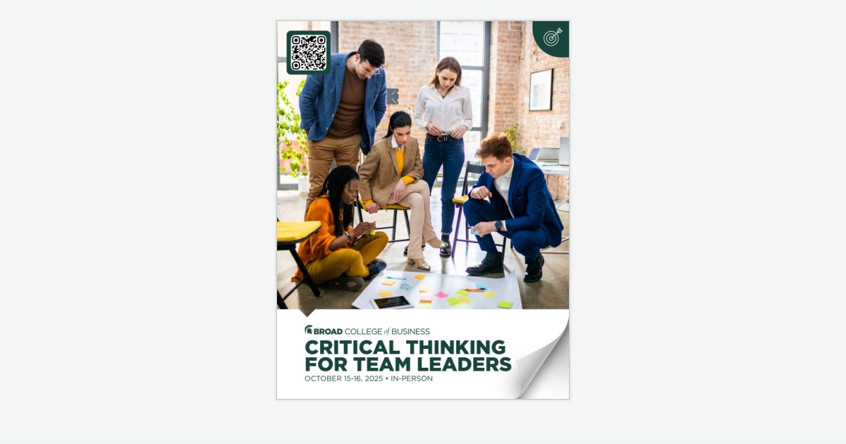 2025 | Critical Thinking for Team Leaders