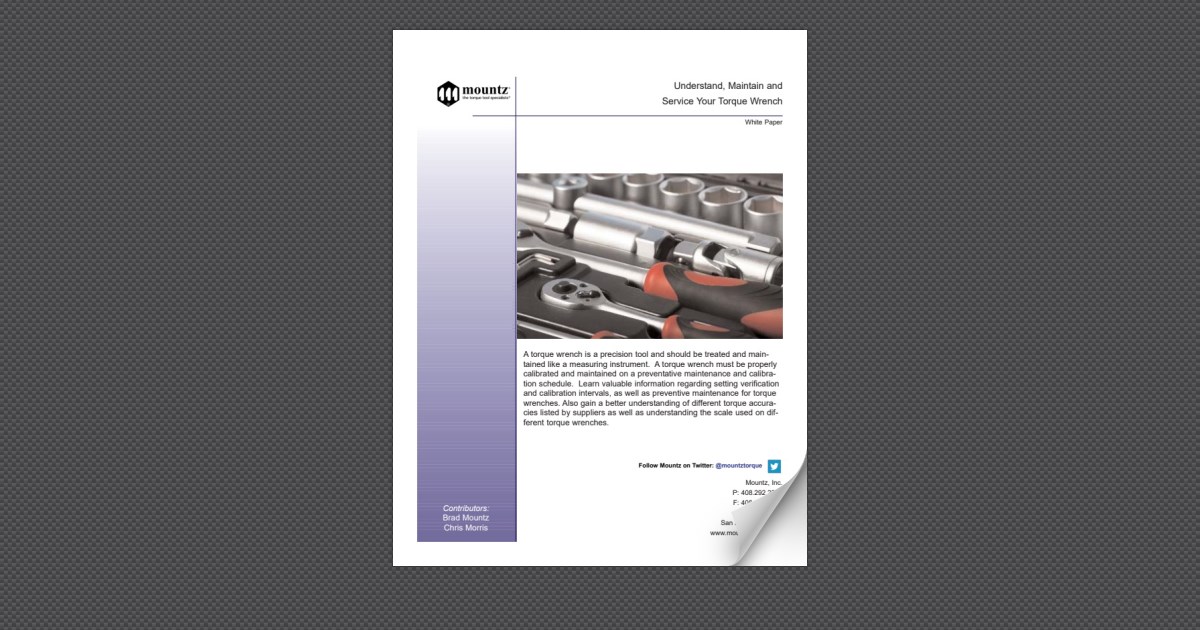 Understand Maintain and Service Your Torque Wrenches