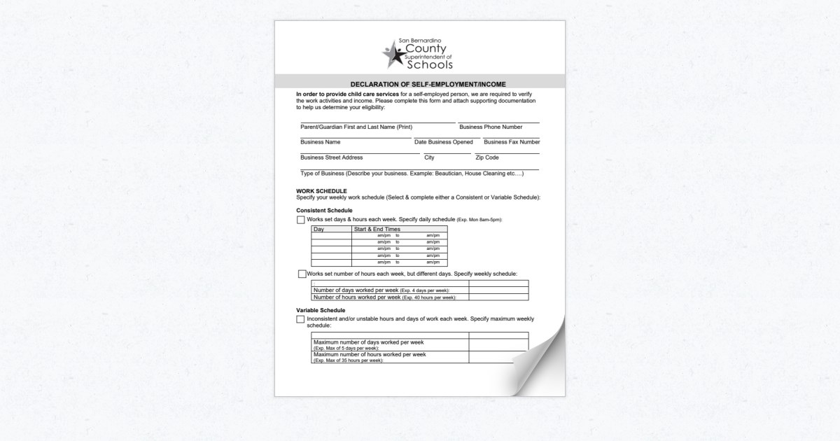 Fluctuating Income Self-Employment