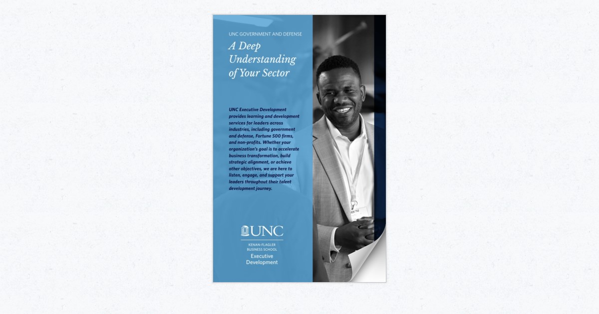 UNC Executive Development Federal Government Brochure