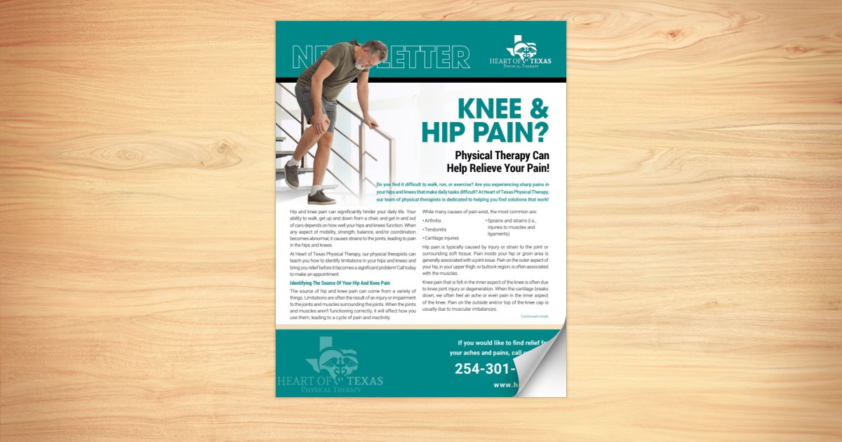 Heart Of Texas PT: How PT Helps Hip & Knee Pain