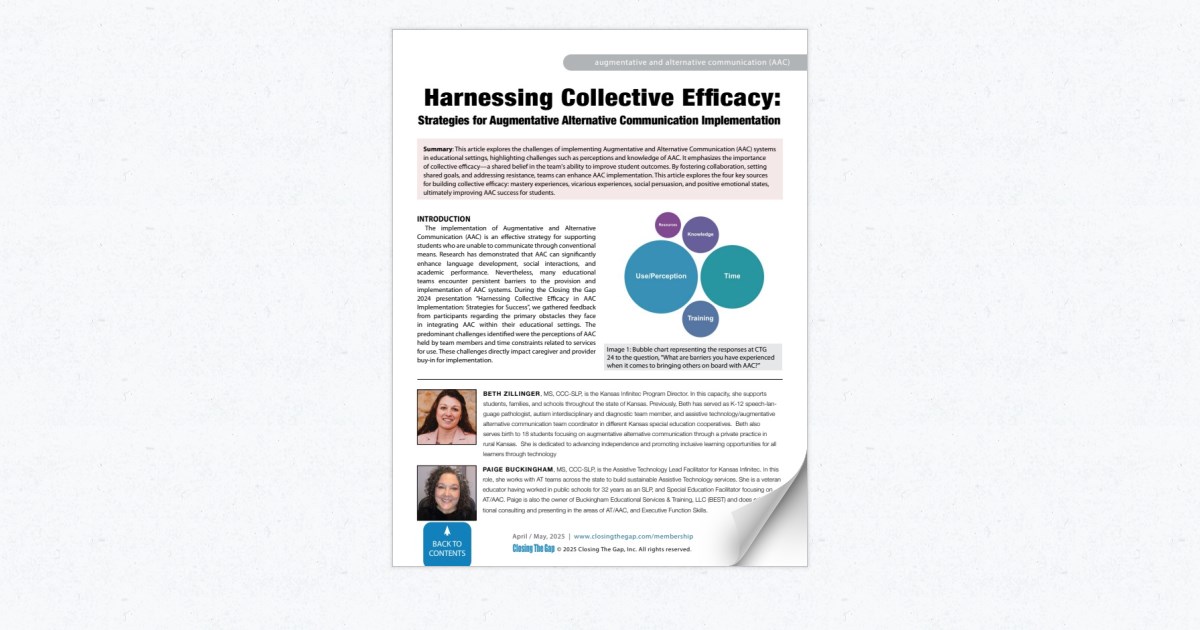 Harnessing Collective Efficacy: Strategies for Augmentative…