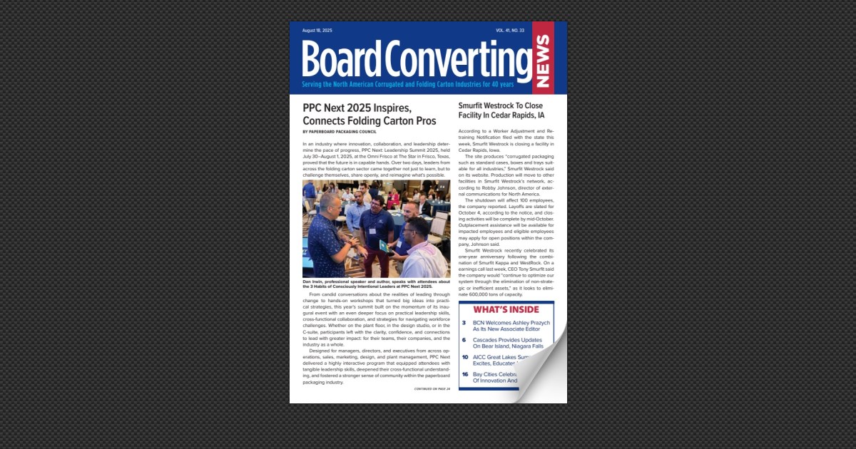 Board Converting News, August 18, 2025