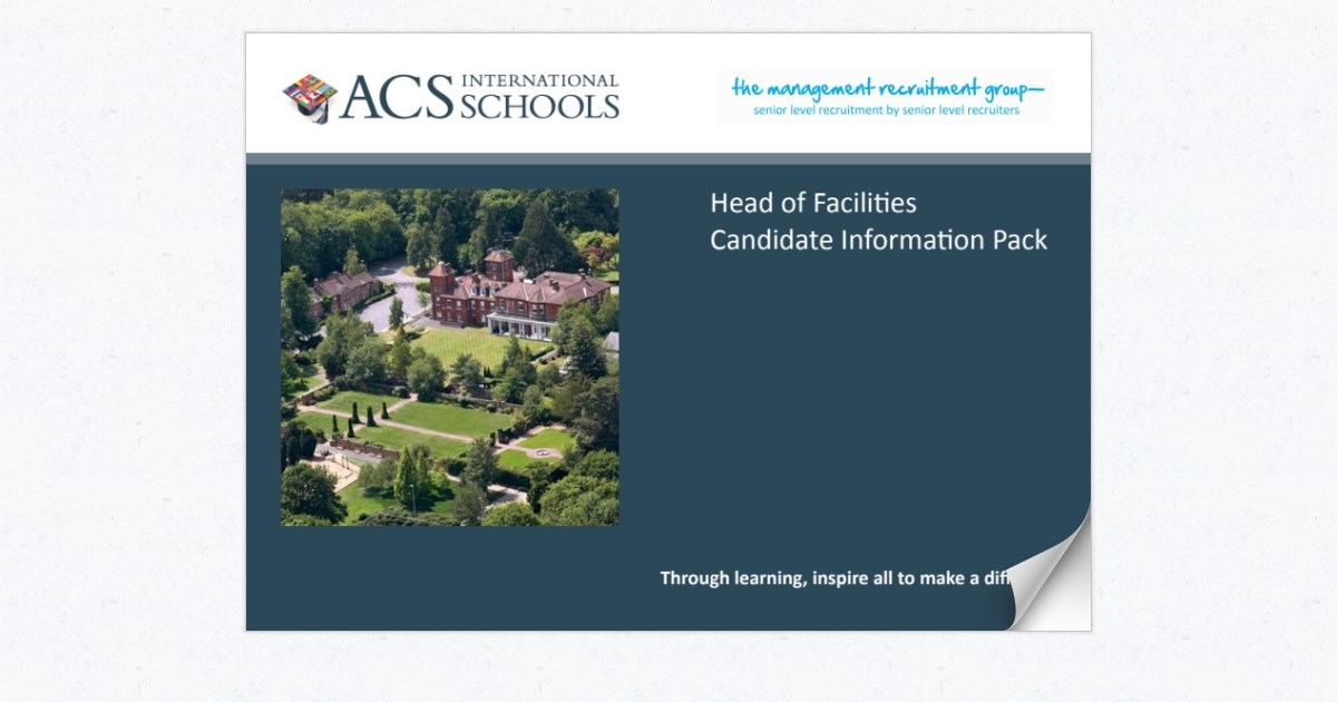 ACS Schools - Head of Facilities