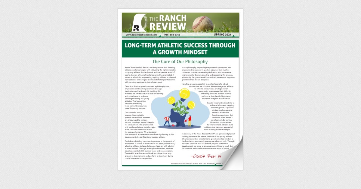 Texas Baseball Ranch - Spring 2024