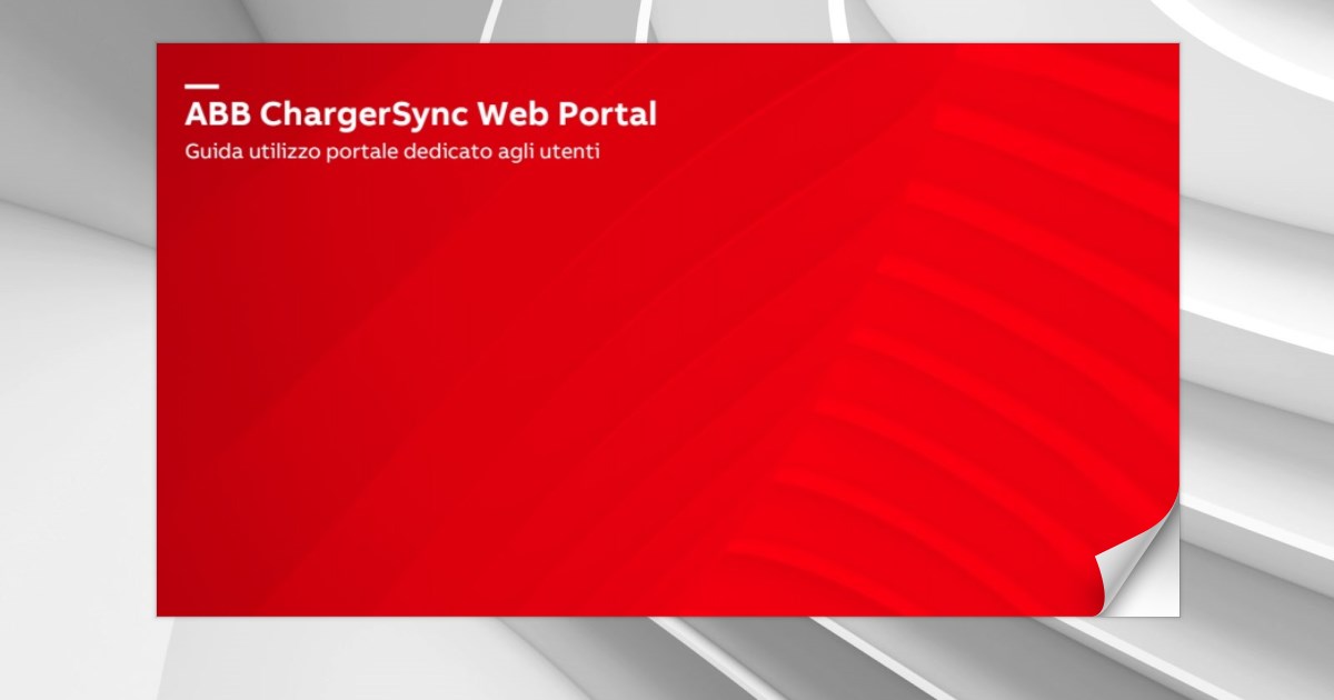 ABB Chargersync Web portal