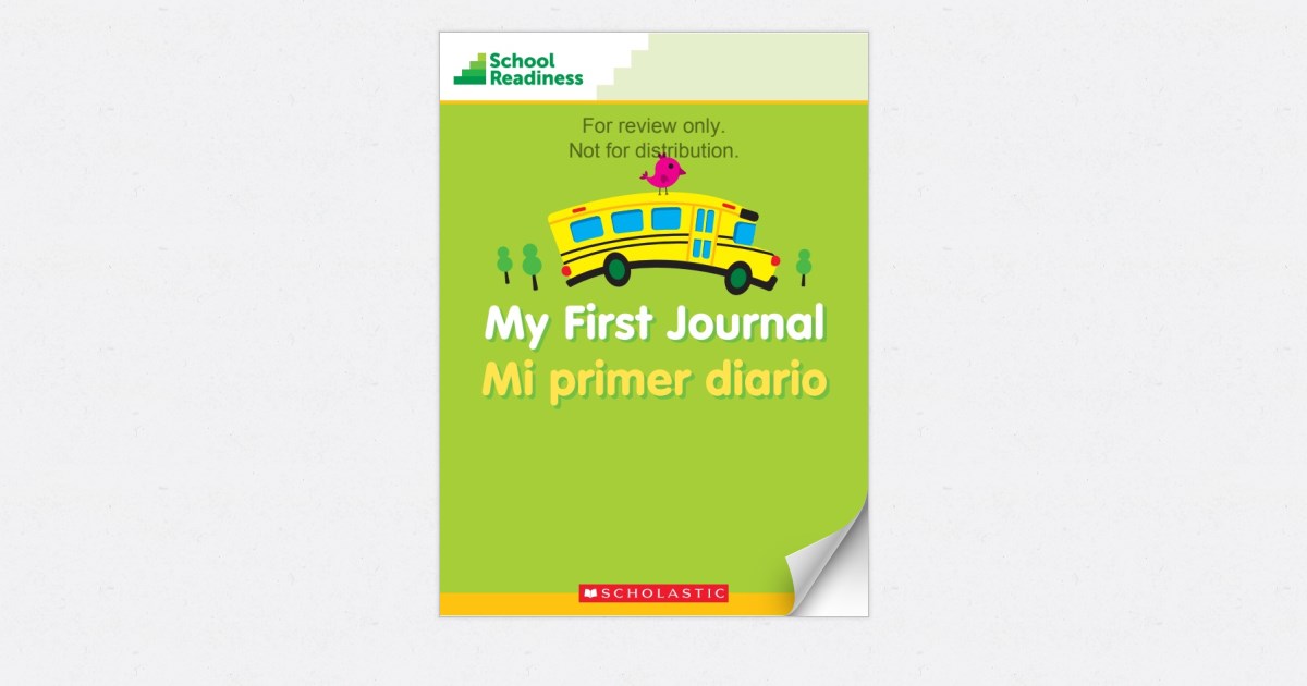 Scholastic School Readiness: My Journal Sample - Page 4