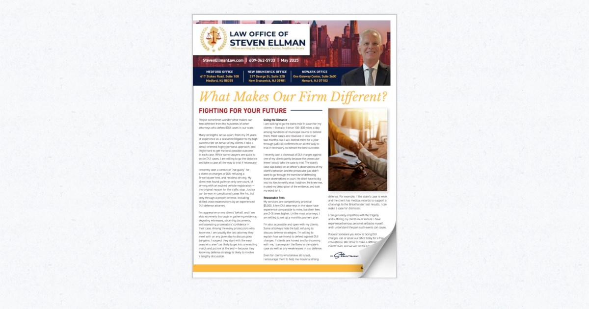 Law Office of Steven Ellman - May 2025