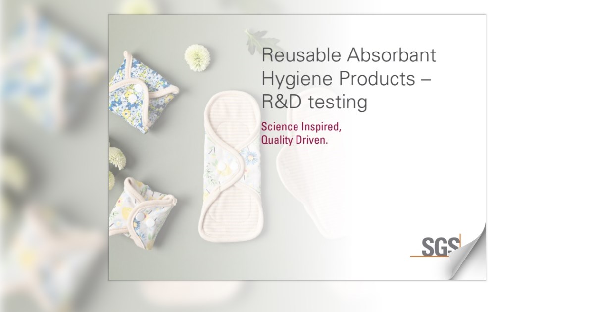 Reusable Absorbant Hygiene Products – Development tests