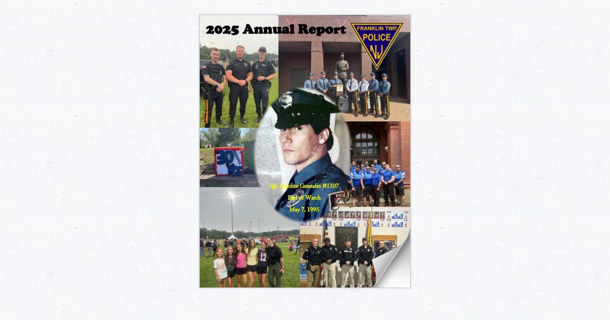 2025 Franklin Township Police Department Year End Report